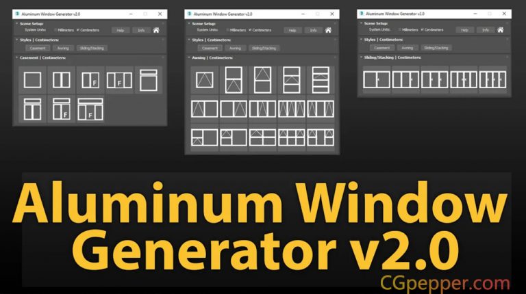 3DS MAX 环形背景生成插件 Backdrop Generator V2.0 – CGPepper-专注优质三维资源