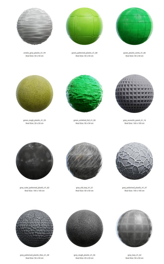 高清8KPBR塑料纹理贴图-CGAxis – Physical 6 Plastic (8k) PBR Textures – CGPepper-专注优质三维资源