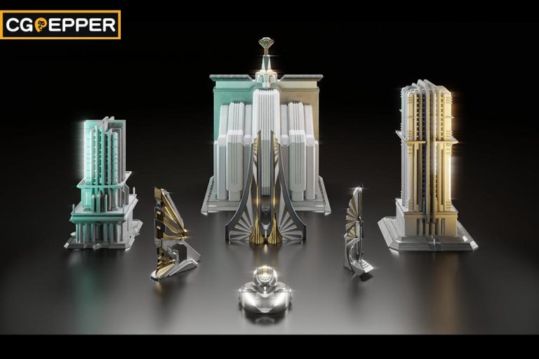 Kitbash3D系列建筑模型_77套 – CGPepper-专注优质三维资源